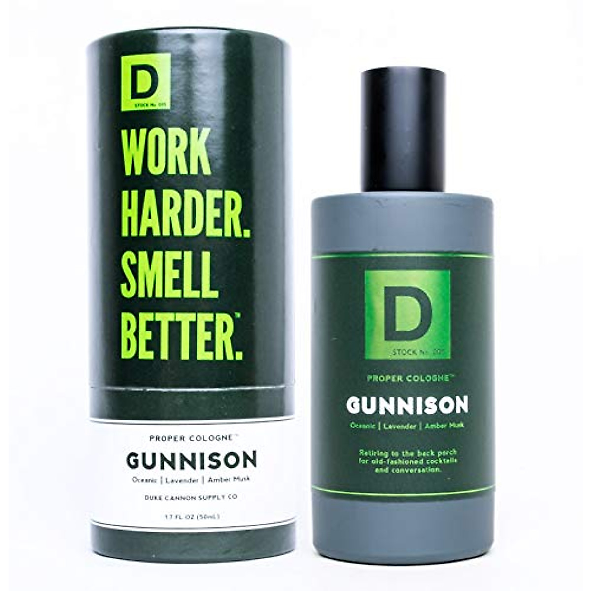 Duke Cannon Supply Co. Proper Cologne, 1.7 Fl Oz - Eau de Parfum for Men (Gunnison)