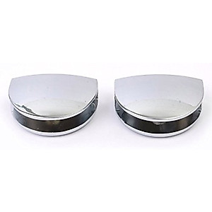 BSM Marketing Glass Shelf with Curved Corners 3 Sizes 300mm 400mm 500mm and 3 Colours Clear White Black Bathroom Kitchen Bedroom (500mm x 100mm, Clear)