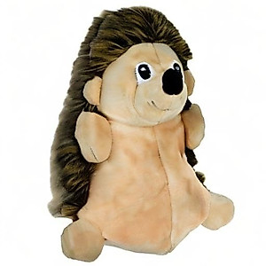 SmartPetLove Snuggle Puppy Tender-Tuffs Crinkle - Large Tough Plush Stuffed Hedgehog Animal Dog Toy with Puncture Resistant Squeaker and Super Strong Seams