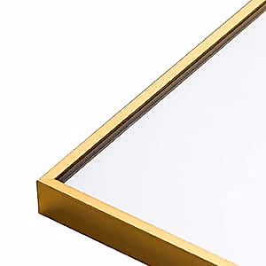 NeuType Full Length Mirror Wall Mirror 59" x 20" Gold Aluminum Alloy Frame Full Body Mirror Standing Mirror Floor Mirror for Living Room Bedroom Hallway Dressing