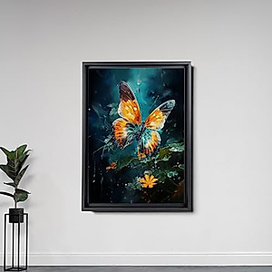Abstract Painting Buy Canvas Wall Art, Butterfly Painting Art, Butterfly canvas, bedroom Butterfly wall art,Watercolor abstract Butterfly canvas painting