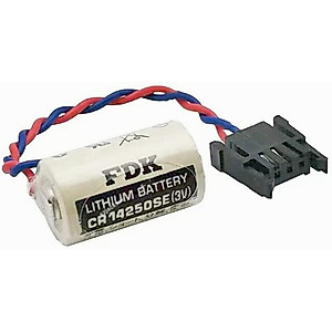 YYSHINE (2 Pack) CR14250SE 1/2AA 3V 1000mAh Lithium Battery for FDK 1747-BA Backup Power Supply with Black Plug