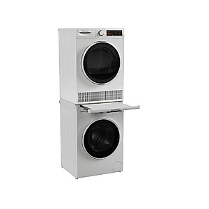 Hamilton Beach Fullsize 2.2 cu ft Front Load Washer and 4 cu ft Dryer Combo - 24” Wide - includes Stacking Kit and Drawer
