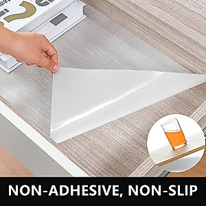 17.7 ×177 Inch Shelf Liners Heavy Cabinet Liner Non-Slip Kitchen Drawer Liner Waterproof Cabinet Mat No Odor Cupboard Liner for Home and Kitchen - White