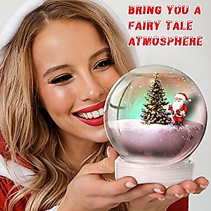 Mimorou 24 Pieces 3.9 Inch DIY Snow Globe Clear Plastic Water Globe with Screw Off Cap Water Globe Jar for DIY Crafts Home Decoration Gifts