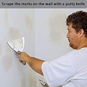 Listenman Putty Knife Set, 4 PCS (2,3,4,6 inch) Spackle Putty Knives, Metal Scrapers, Putty Scrapers for Drywall, Putty, Decals, Wallpaper, Baking, Patching and Painting