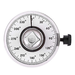 Adjustable Torsion Angle Gauge, Drive Angle Torsion Wrench Measure fits 1/2" Dr. Tools Ratchet/Torsion Wrench/Power Bar etc