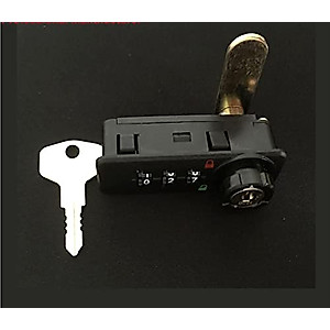 Combination Cabinet Cam Lock 3-4 Digit with Reset Key for Door Locker Office Drawer Jewelry Box MS514 1Pcs (Color : 4H Lock BackplaneKey)