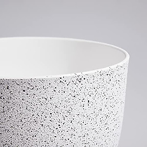 Giraffe Creation Plant Pots 10/9/8 inch Set of 3, Flower Pots Outdoor Indoor, Planters with Drainage Hole, Speckled White