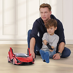 RASTAR RC Car Lamborghini Sián FKP 37 1/14 Remote Control Car, Lamborghini Toy Rc Car for Kids Boys6-12 - RED