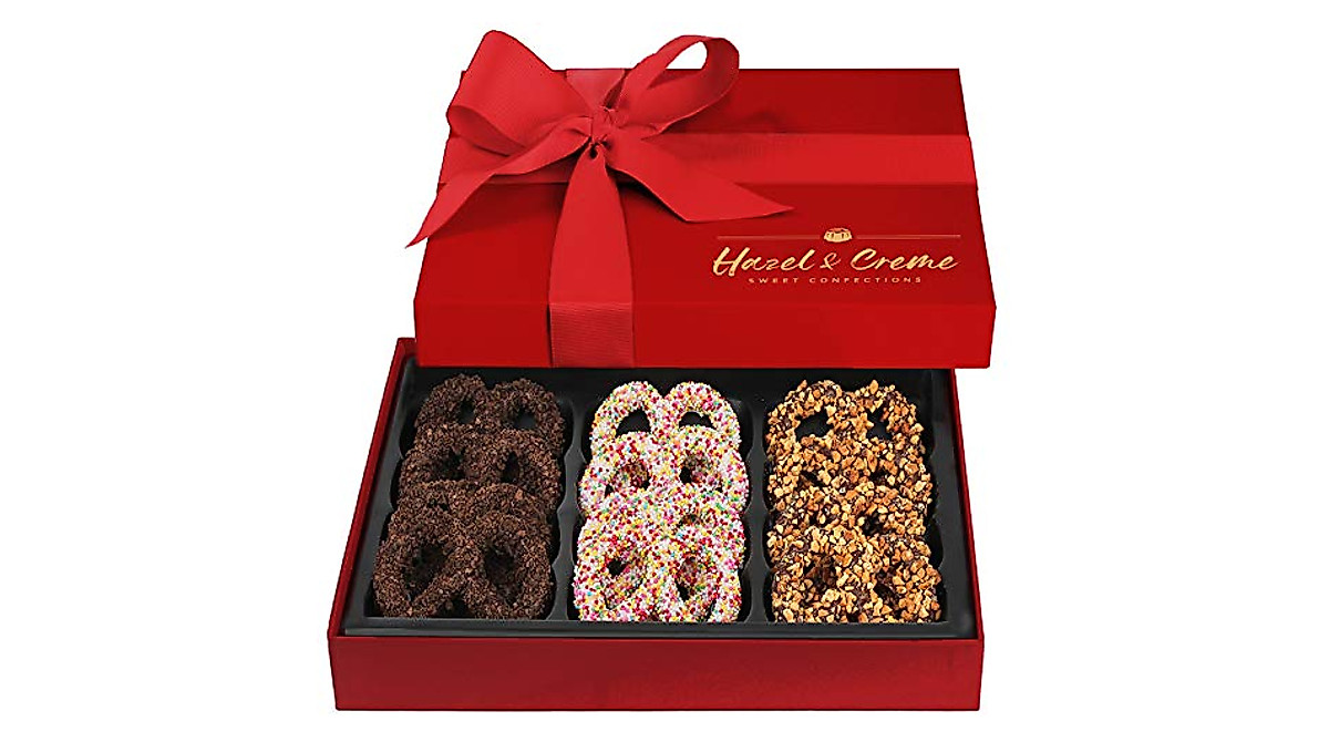 Hazel & Creme Chocolate Pretzels Gift Box – Perfect for Any Occasion