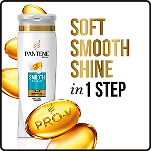 Pantene Pro-V Smooth & Sleek 2 In 1 Shampoo & Conditioner, 20.1 Fl Oz, 20.100000000000001 Fl Oz