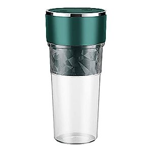 JzcsdkSIL USB Rechargeable Portable Mixer 4 Juicer Cup Citrus Lemon Vegetable Fruit Squeezer Cooking Machine Multi-functional Food Processor Extractor Pc Edible Grade Blender, Green