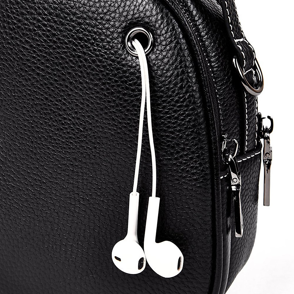 Toniker Genuine Leather Small Crossbody Bag Multi-Pockets Bee Series Cell Phone Purse Wallet for Women