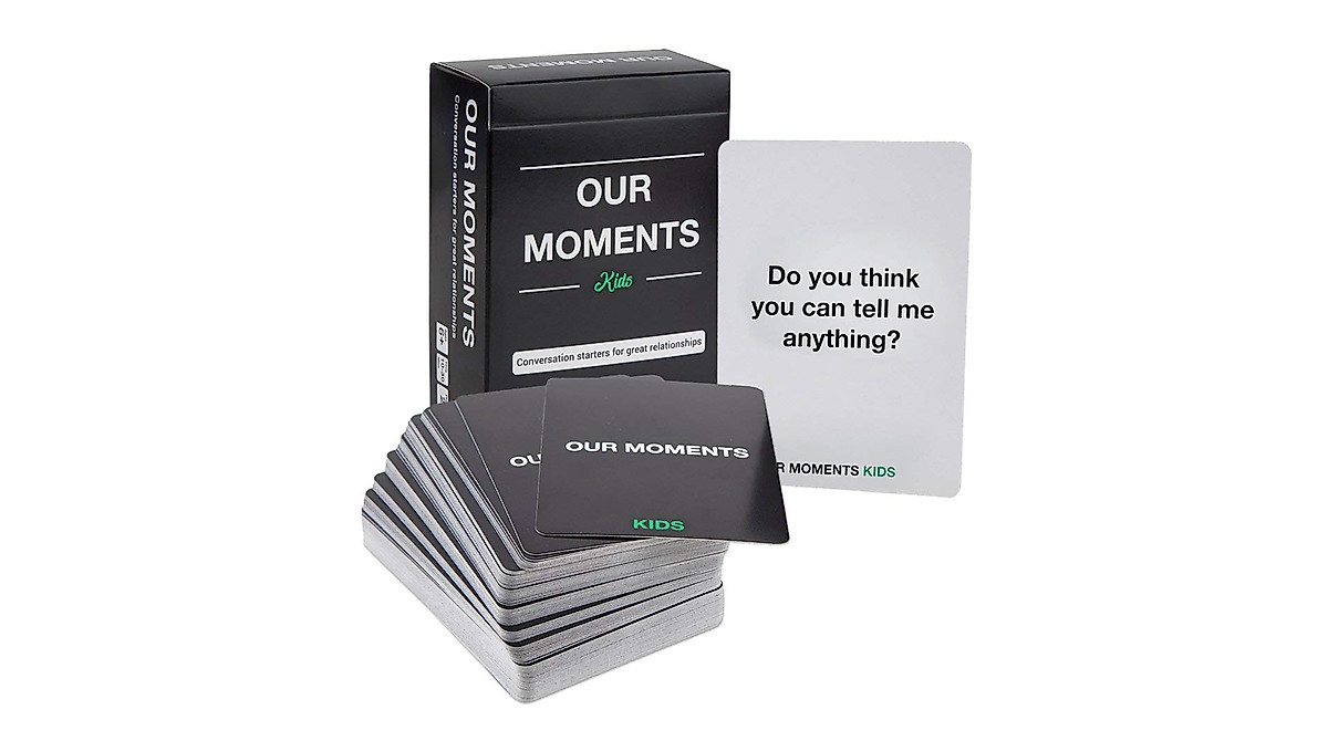OUR MOMENTS Kids Conversation Starter Cards for Family Bonding