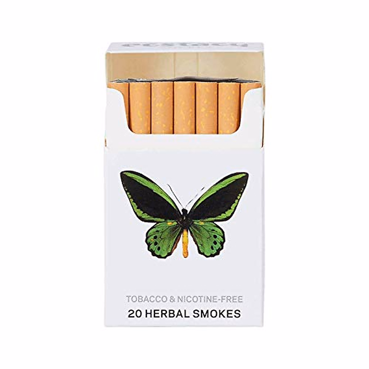 Ecstacy Herbal Cigarettes | Nicotine Free Cigarettes | 1 Pack(20single) of Tobacco Free Smokes (White)
