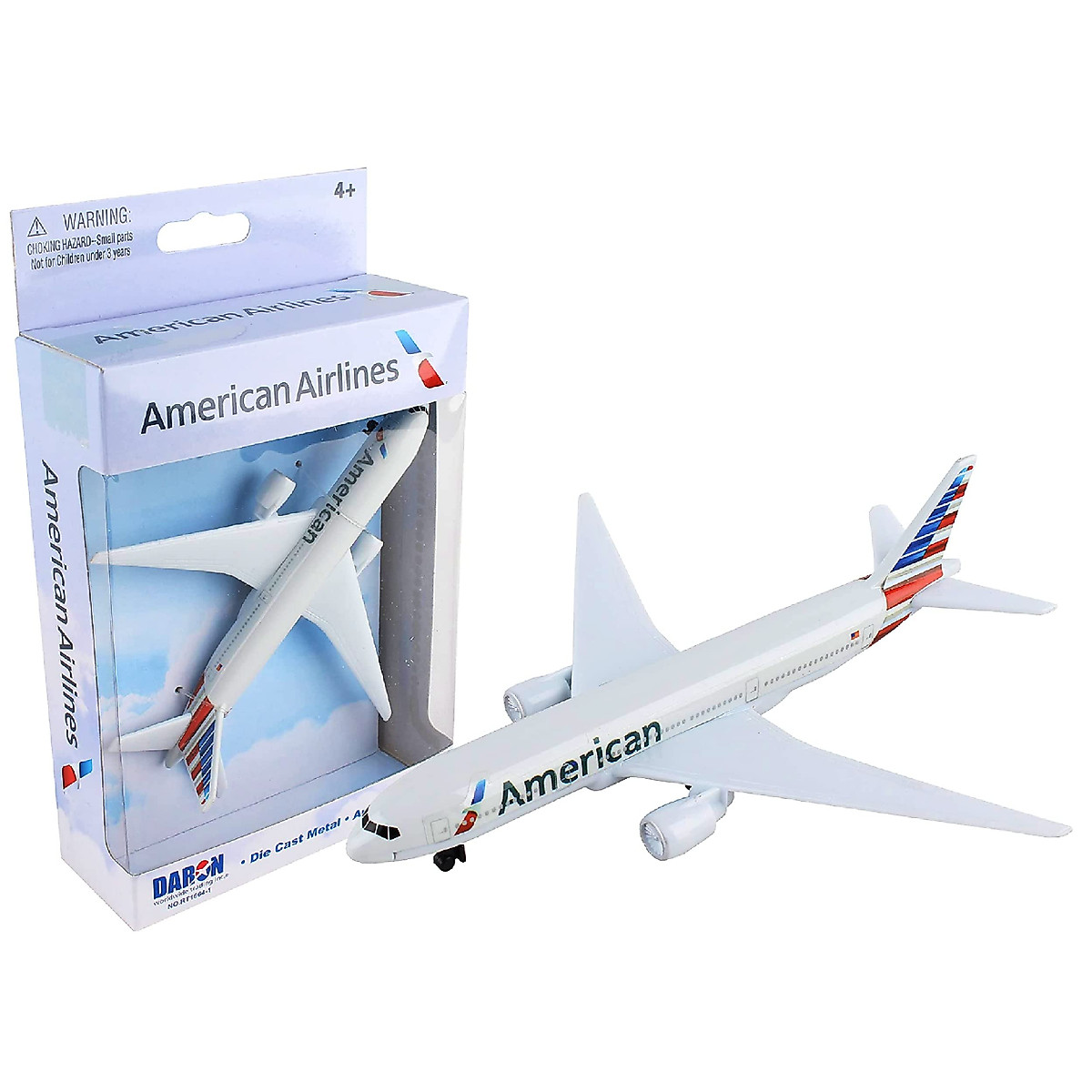 Matty's Toy Stop Daron American Airlines, Delta & United Airlines Die-cast Planes Set Bundle with Storage Bag - 3 Pack
