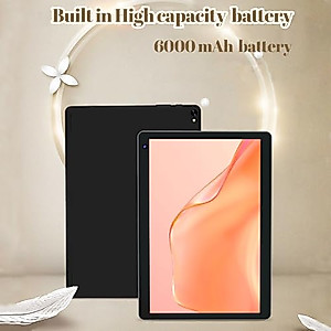 Aheadthink 2 in 1 Tablet, Tablet 10-inch HD Touch Screen, Tablet with Keyboard, 64 + 512gb Expansion, BT, WiFi, Dual Camera, 6000 mah Battery Life Long. (Black5)