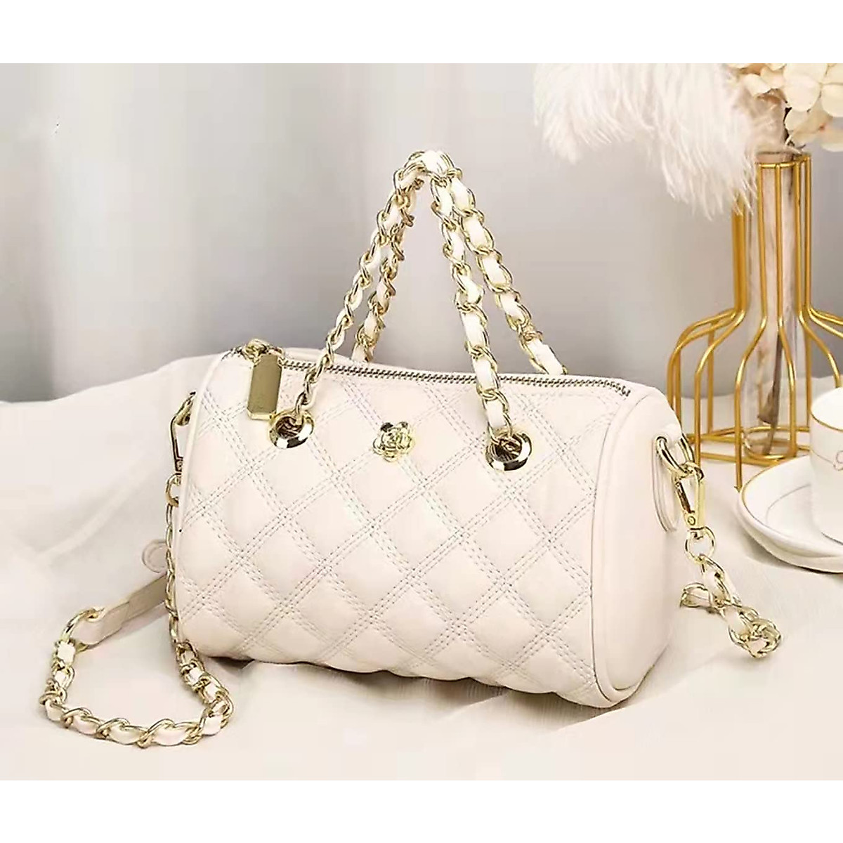 New women's Messenger Bags Popular Shoulder Bags Fashion Full Matching Handbags Messenger Bags Pillow Bags, Gold