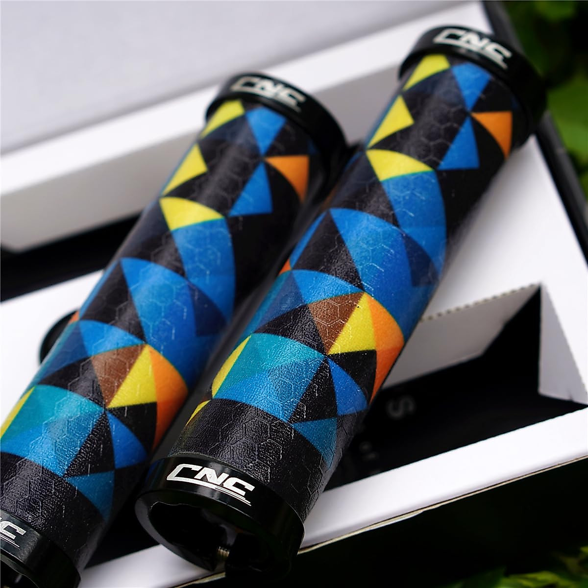 Chooee Silicone Bicycle Grips,Lock on Silica Gel Mountain Bike Handlebar Grips for MTB