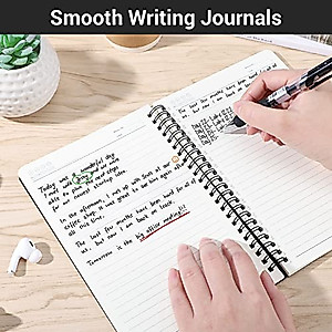 EUSOAR A5 Spiral Notebook, 6 Pack 5.5" x 8.3" 120 Pages Hardcover Lined Travel Writing College Ruled Notebooks, Memo Notepad Sketchbook, Students Office Business Subject Diary Ruled Book Journal