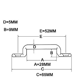 YYST Stainless Steel Bimini Pad Eye Bimini Footman's Loop Heavy Duty for Boat ,Kayak Tie Downs W Hardware-10/PK