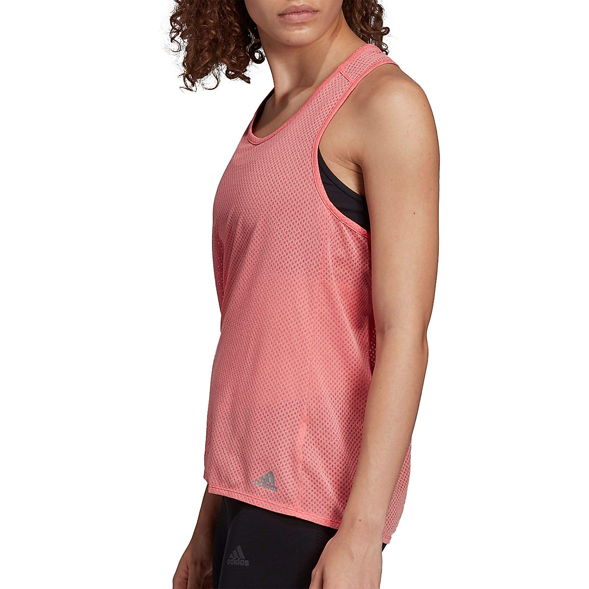 adidas Women's Response Light Speed Running Tank Top (M, Shock Red)