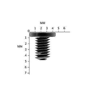 RapidSparesLtd Pack of 1000 M2.5x4 New Black Zinc Wafer Head Laptop Machine Screw Philips Head