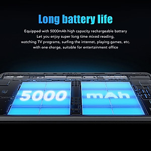 aqxreight 10.1 Inch Tablet 4GB RAM 64GB ROM Tablet 100-240V 5G WiFi Dual Card Dual Standby 2MP Front 5MP Rear Reading for Android 10 (U.S. regulations)