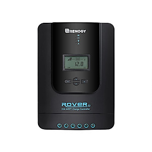 Renogy Rover 20A 12V/24V Auto DC Input MPPT Solar Charge Controller with Bluetooth Module