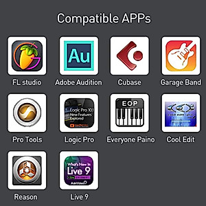 WORLDBOYU Lightning to MIDI Cable USB OTG Type B Cable for Select iPhone, iPad Models for Midi Controller, Electronic Music Instrument, Midi Keyboard, Recording Audio Interface (6FT)