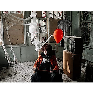 KD KIDPAR 8Pcs Halloween Window Door Decoration Covers Set, Includes 4Pcs 60x30” Window Clings&2Pcs 80x36” Door Posters with Scary Bloody Handprints&2 Fright Tape, Indoor and Outdoor Décor for Party