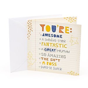 Hallmark Studio Ink Thank You Card or Fathers Day Card (List) (0299RZJ5042)