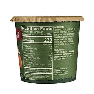 Kodiak Cakes Instant Protein Maple & Brown Sugar Oatmeal in a Cup, 2.12oz (Pack of 12)