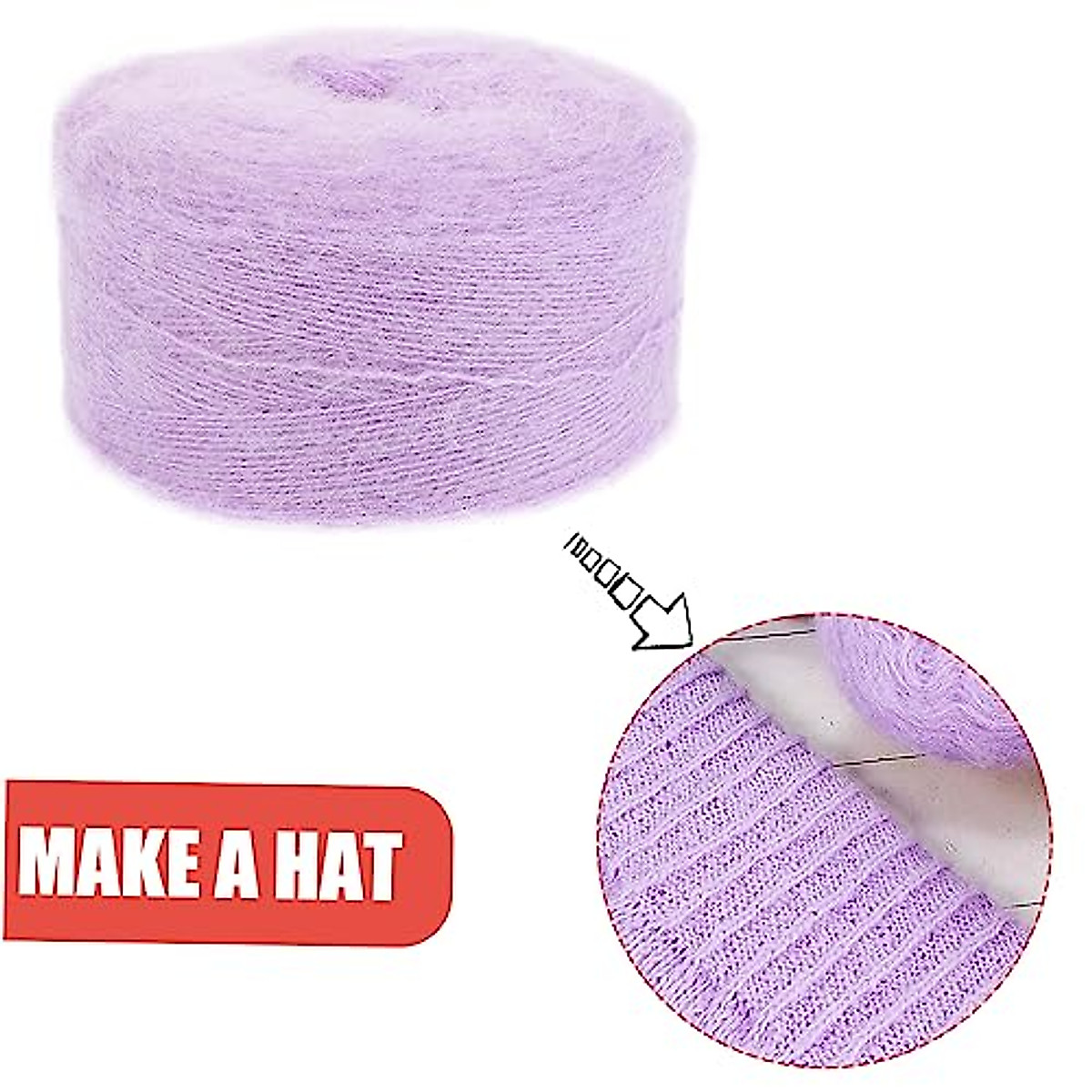 TEHAUX Yarn Knitting for Scarf Knitting Thread Crochet Thread DIY Crochet Yarn Thick Yarn Knitting Supplies Yarn for Crafts Simple Yarn Soft Hair Row Crochet Supplies Ball of Yarn Wool