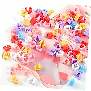 Amosfun 500 Pcs Balloon Seal Clip Balloon Rings Buckle Balloon Connector Clip Balloon Arch Clip Sports Balloons Sealing Balloon Clip Balloon Arch Folder Balloon Ties Arched Set Plastic