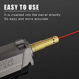 Angeebin Laser Boresighter for 7.62/.308WIN/.32acp/30-30WIN/30-06 Firearms, End Barrel Laser Bore Sight Accurate and Easy Use