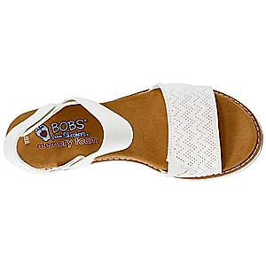 Skechers womens Desert Kiss Sandal, Off White, 8 US