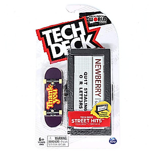TECH DECK Street Hits World Edition Limited Series Thank You Skateboards Logo Fingerboard & Signage Obstacle