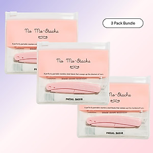 No Mo-Stache Facial Razor Bundle x 3