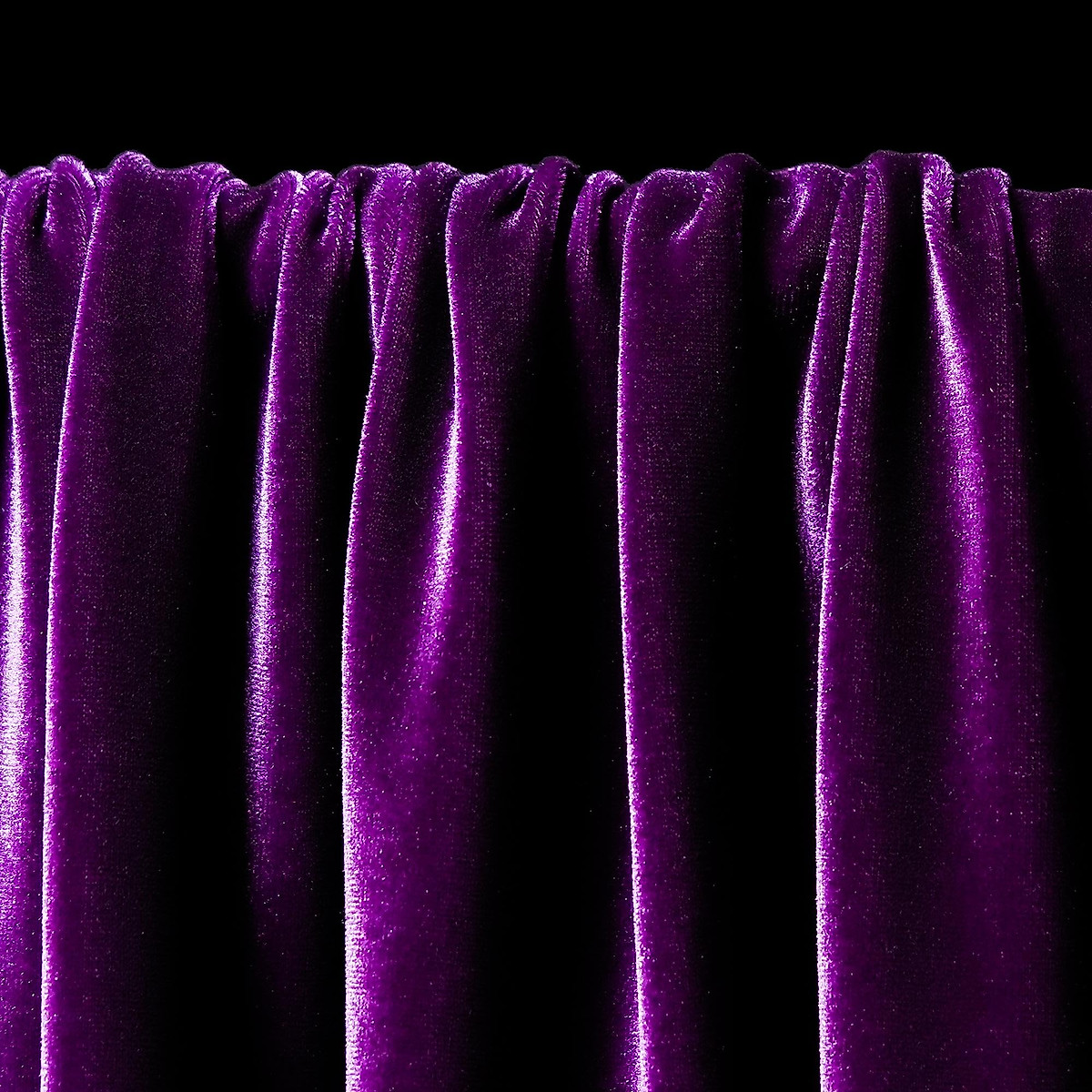 Ice Fabrics Stretch Velvet Fabric by The Yard - 60" Wide Soft Stretchy Fabric for Sewing Clothes, Apparel, Costume, Crafts - 90% Polyester 10% Spandex - Purple - 1 Yard