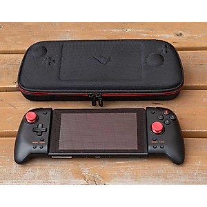 ButterFox Grip Carry Case for Hori Nintendo Switch Split Pad Pro Controller, Compatible with Nintendo Switch OLED Model- Red/Black