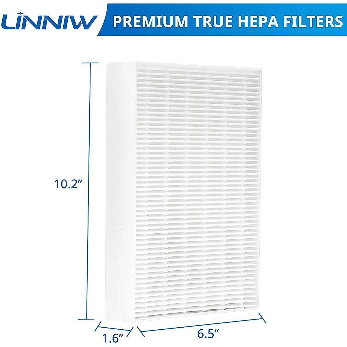 LINNIW HPA300 R Filter 3 Pack HEPA Replacement Filter R Compatible for Honeywell HPA300 Air Purifiers, Fits HPA090, HPA100, HPA200 Series, HRF-R1 HRF-R2 & HRF-R3(3 Pack)