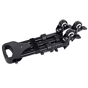 Acouto Tr Dolly with Wheels Heavy Duty VX-600 Foldable Tr Dolly 3 Wheels Stand Pulley Base Universal Camera Photography Professional Aluminium Alloy Tr Dolly Rail Track