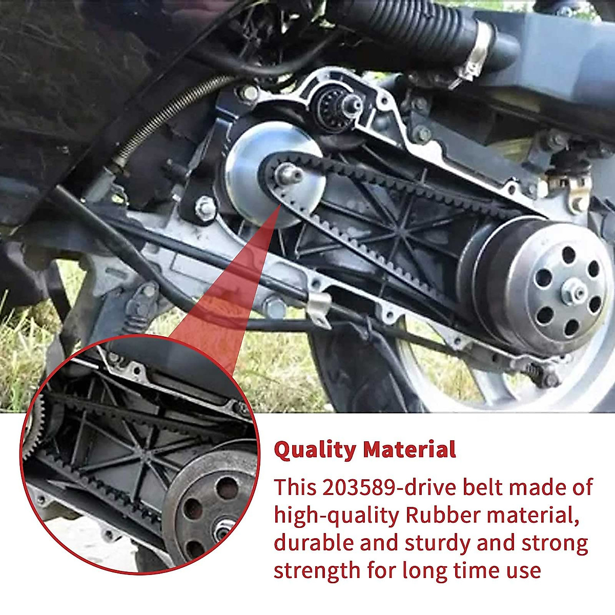 5PCs 30 Series Go Kart Drive Belts Go Kart Torque Converter Drive Belt Replacement for Manco 5959 / Comet 203589