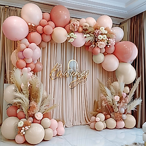 Pink Balloons Double Stuffed Pink Balloon Garland Light Pink Balloons Different Sizes 18/12/5 Inch Pastel Pink Balloon Arch Kit For Birthday Baby Shower Gender Reveal Bridal Party Decorations