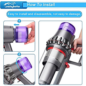 Leadaybetter 3 Pack Vacuum Filters for Dyson V11 Filter Replacement, V11 Animal/Extra/Torque Drive/Complete / V15 Detect Vacuums, Compare to Part No. 970013-02