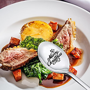 Christmas Gifts for Women Men Friends Xmas Gifts for Mom Dad Christmas Presents for Girls Boys Merry Christmas Spoon Engraved Coffee Tea Spoons Gift Ideas for Daughter Son