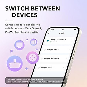 soundcore VR P10 Wireless Gaming Earbuds with Extra USB-C Dongle, Meta Quest 2 Accessories, Low Latency, Dual Connection, Bluetooth, 2.4GHz Wireless, PS4, PS5, PC, Switch Compatible