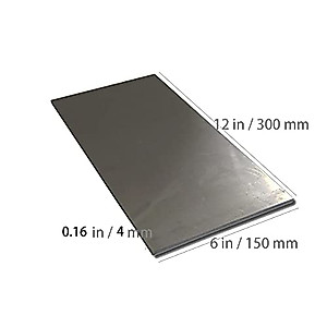 DavidLanLin Knife Blade Steel - High Carbon Annealed, 1095 Knife Making Billets, 6 Inch x 12 Inch x 0.161 Inch